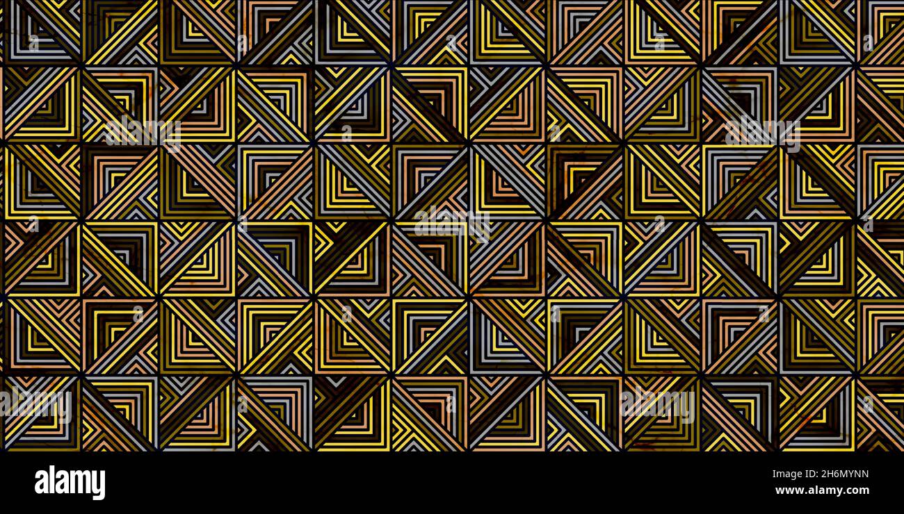 Geometric pattern with square shape dark background retro style Stock ...