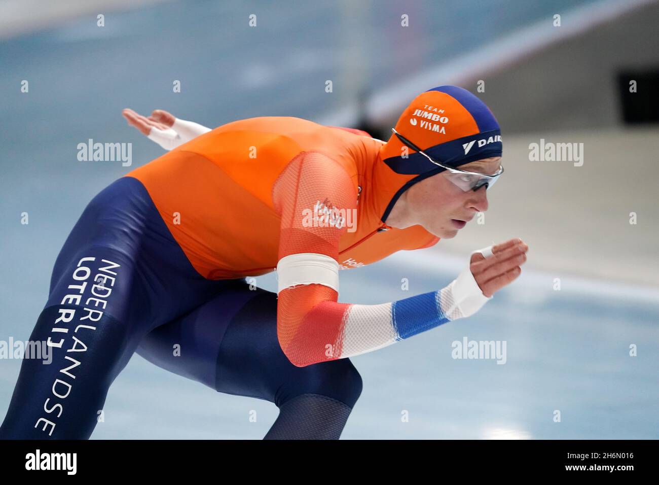 Merijn Scheperkamp in action on 1000 meter men during ISU Worldcup on ...