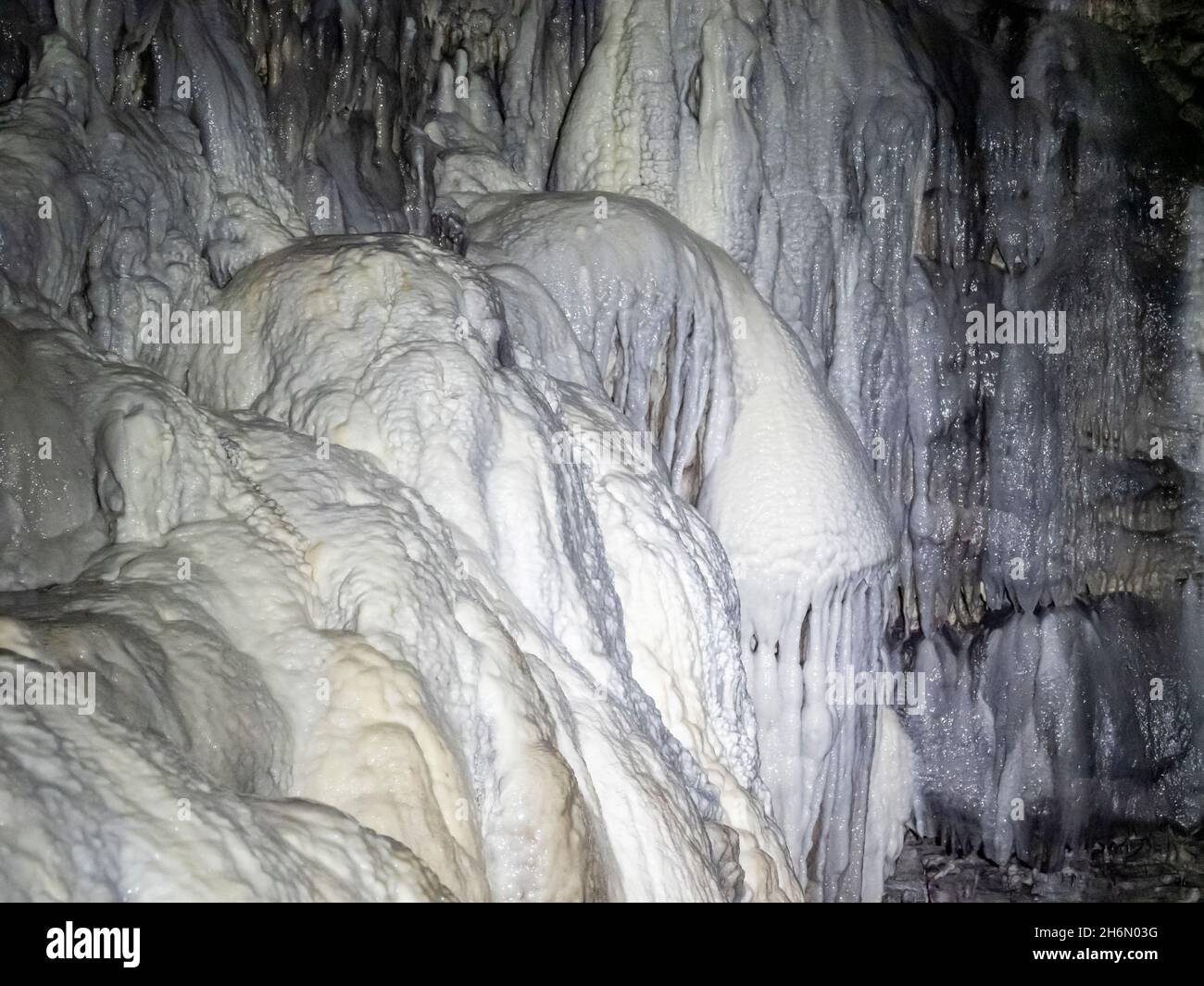 Formations in the Spar Cave near Elgol, Isle of Skye, Scotland, UK ...