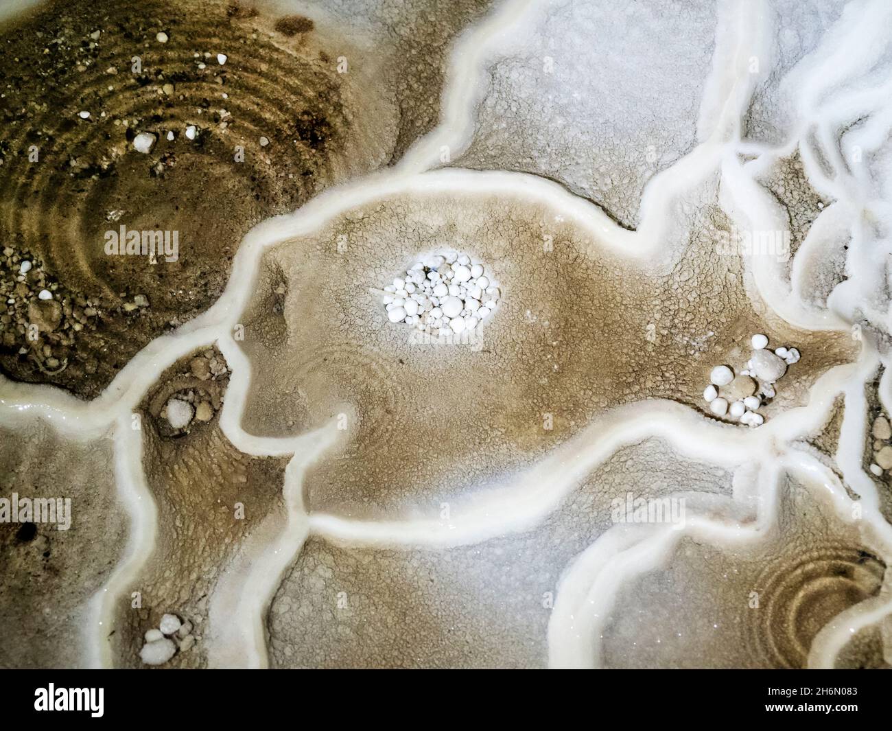 Cave pearls and pool formations in the Spar Cave near Elgol, Isle of ...