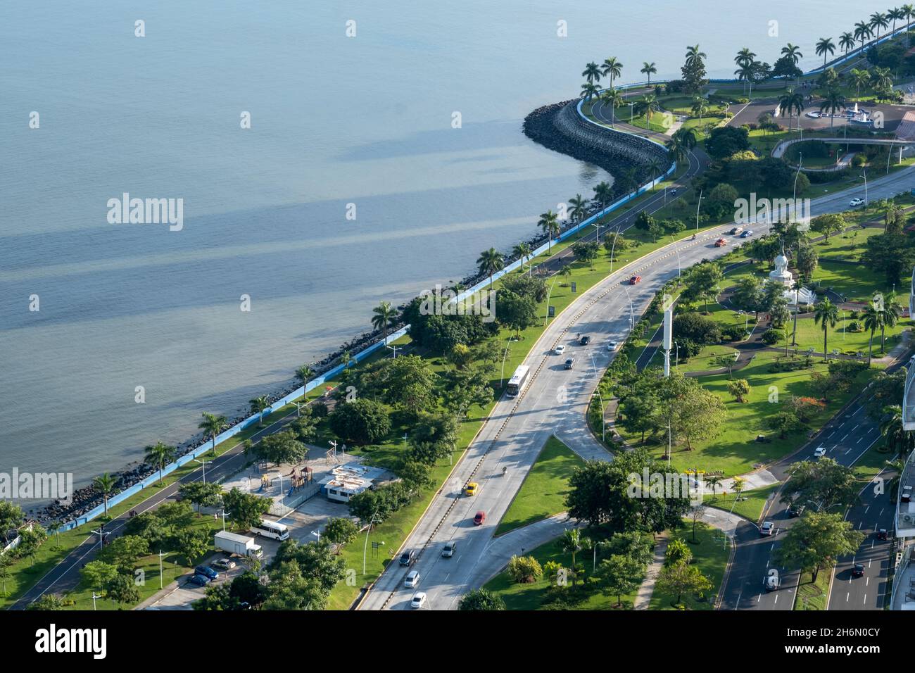 Coastal Beltway, a 26-hectare land reclamation project in Panama City ...