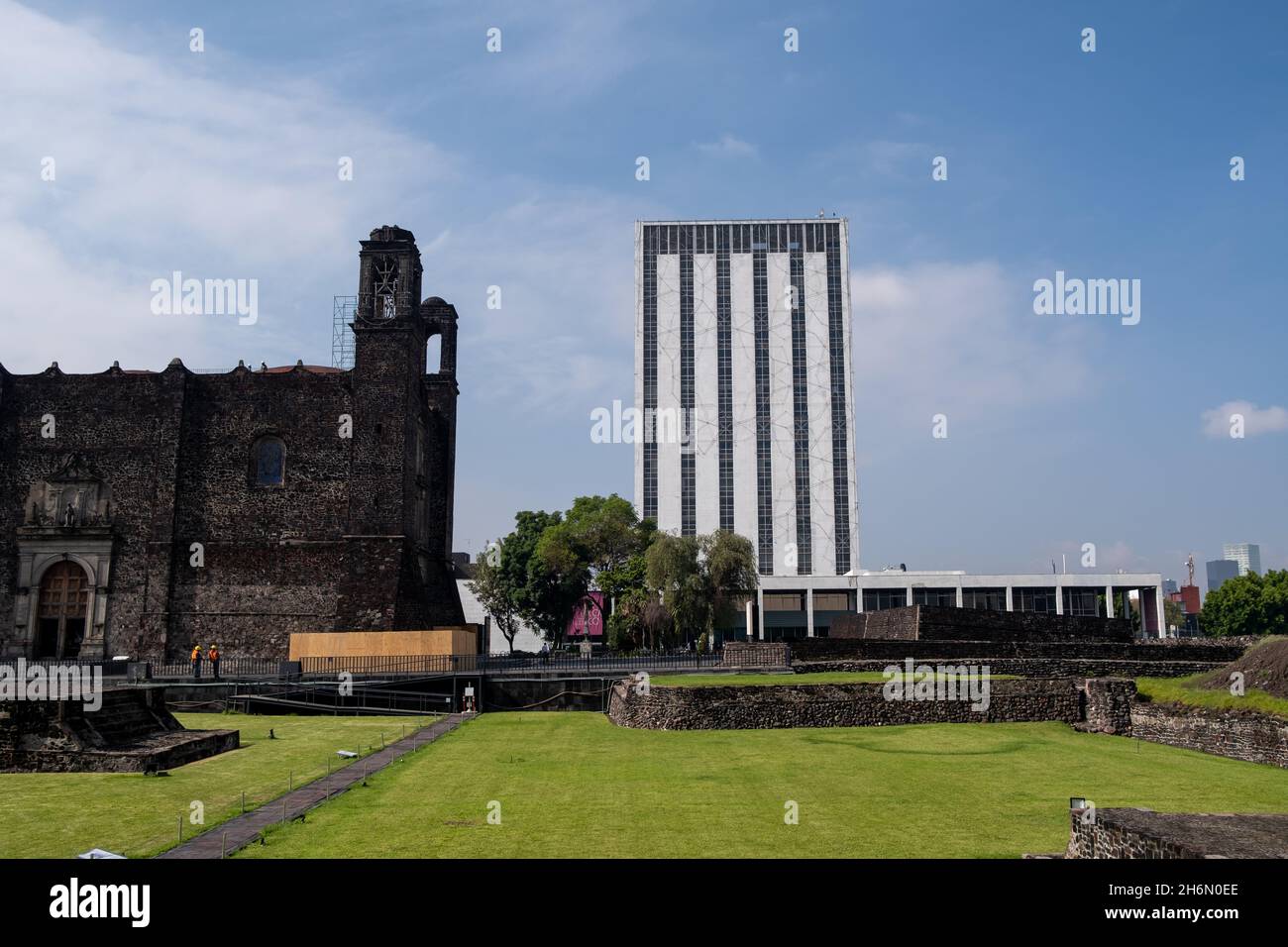 Square of the Three Cultures, the main square within the Tlatelolco ...