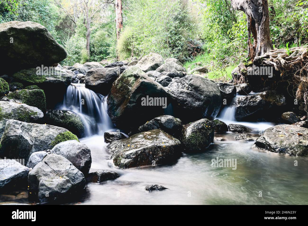 Small Beautiful Waterfall Stock Photo - Alamy