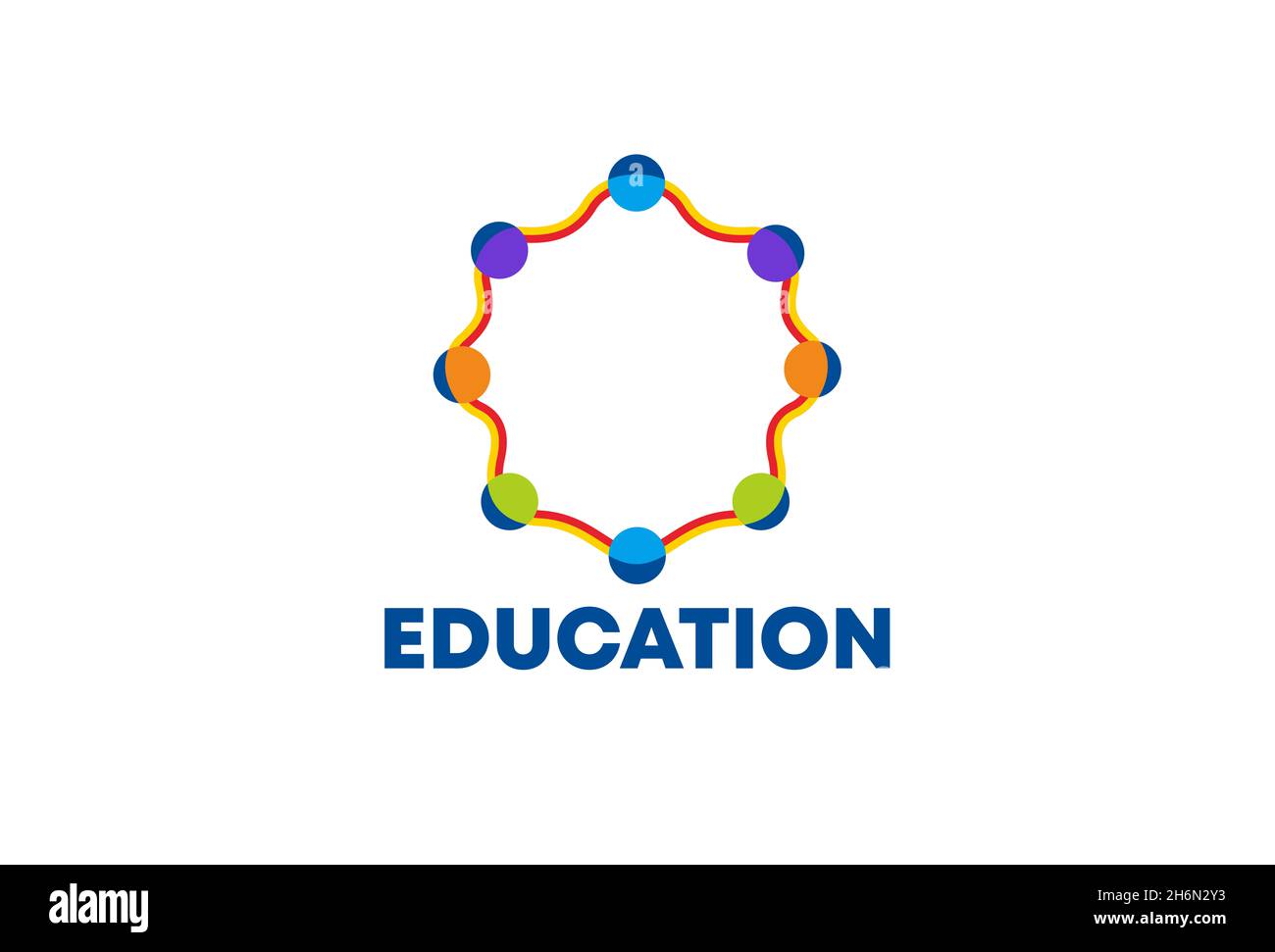 Colorfull logo design inspiration for education, organisation and ...