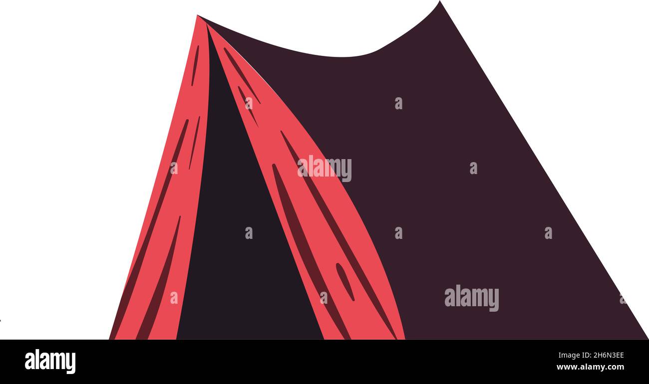 Red hiking tent Stock Vector Images - Alamy