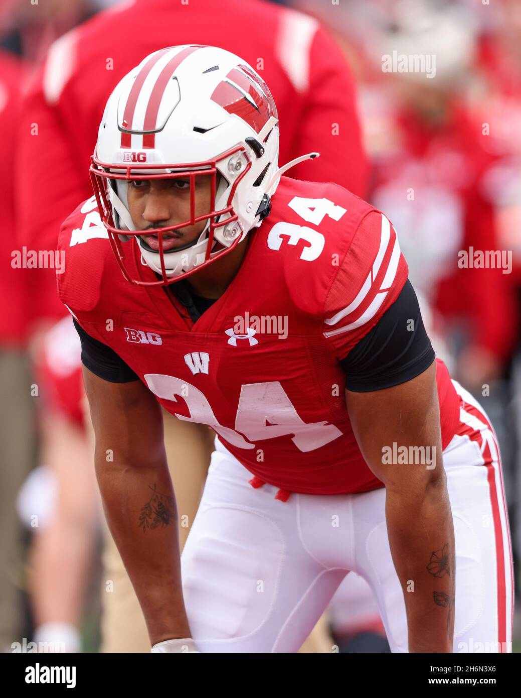 Madison, WI, USA. 13th Nov, 2021. Wisconsin Badgers running back ...