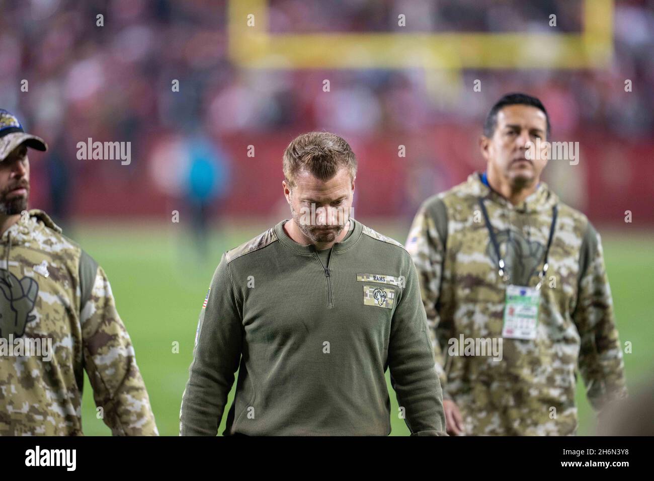 Los Angeles Rams head coach Sean McVay after the end of the game ...