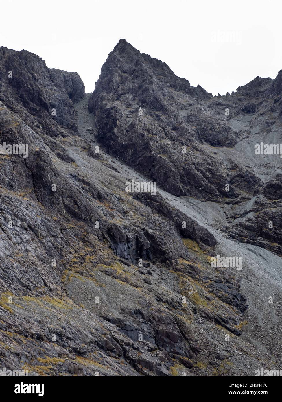 Sgurr Alasdair on the Cuillin Ridge on the Isle of Skye, Scotland, UK ...
