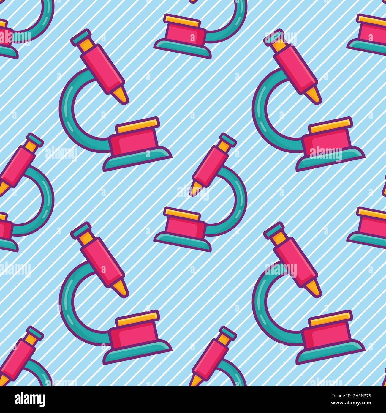 microscope seamless pattern vector illustration Stock Vector Image ...
