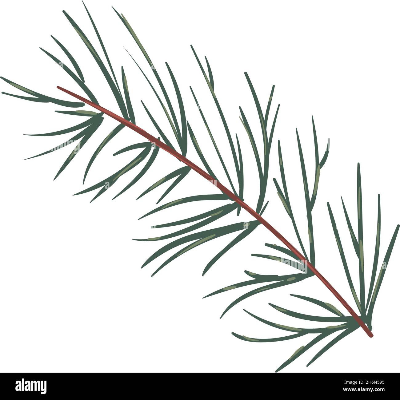 green branch icon with leaves Stock Vector Image & Art - Alamy