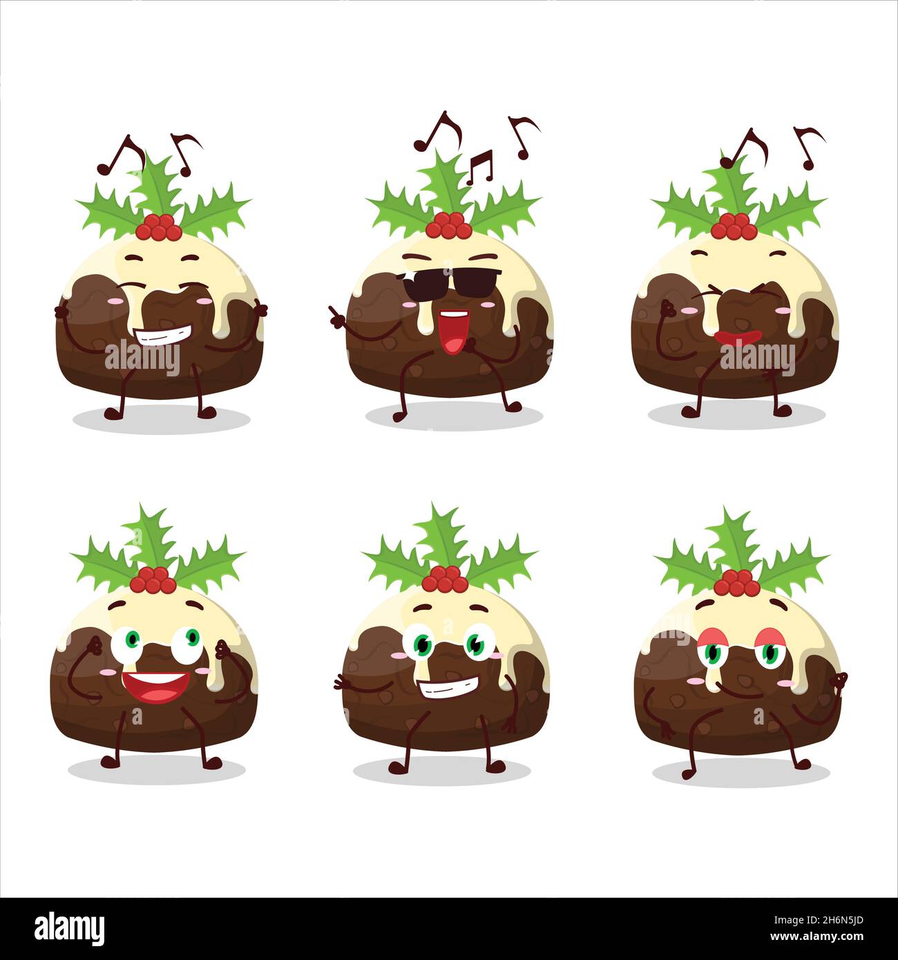 Plum pudding Stock Vector Images - Alamy