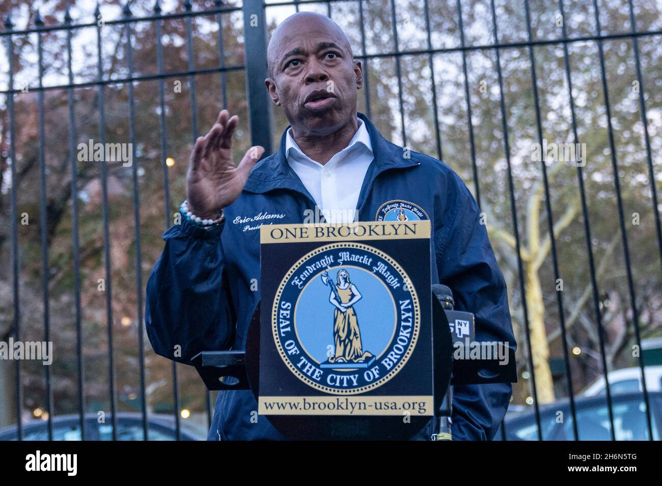 New York, ny - November 16, 2021: Mayor elect Eric Adams holds media ...