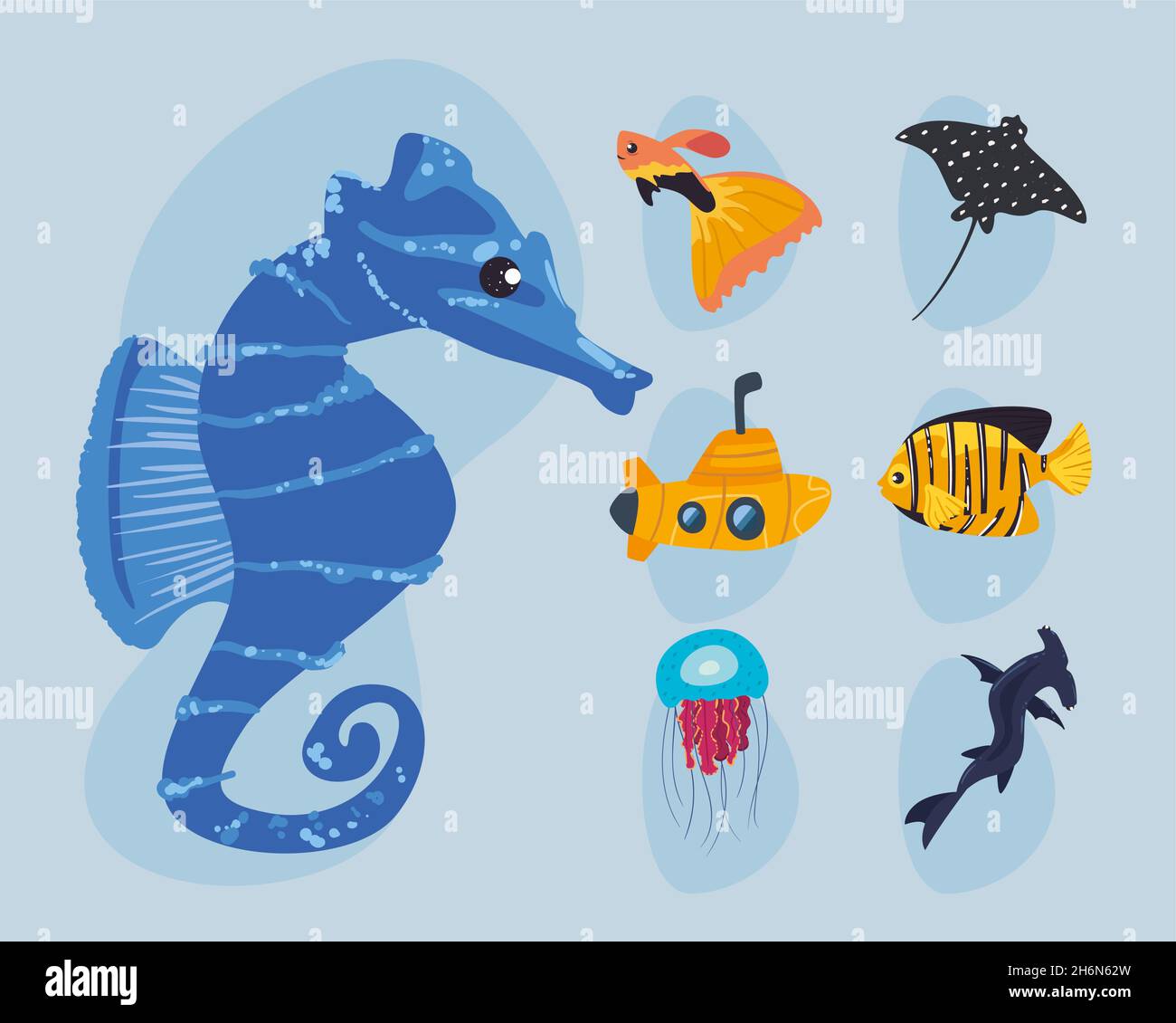 Seven horse Stock Vector Images - Alamy