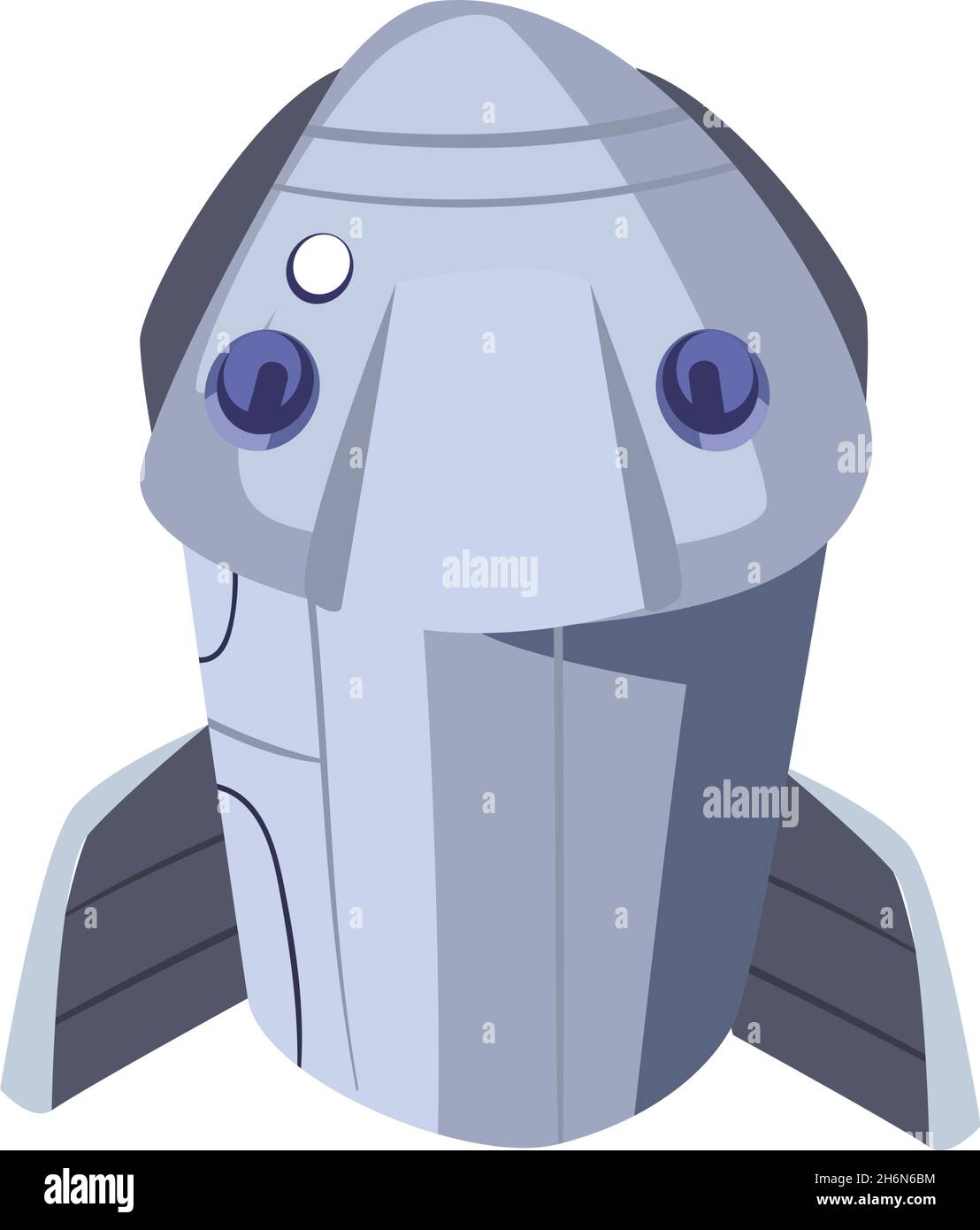 gray rocket illustration over white Stock Vector Image & Art - Alamy