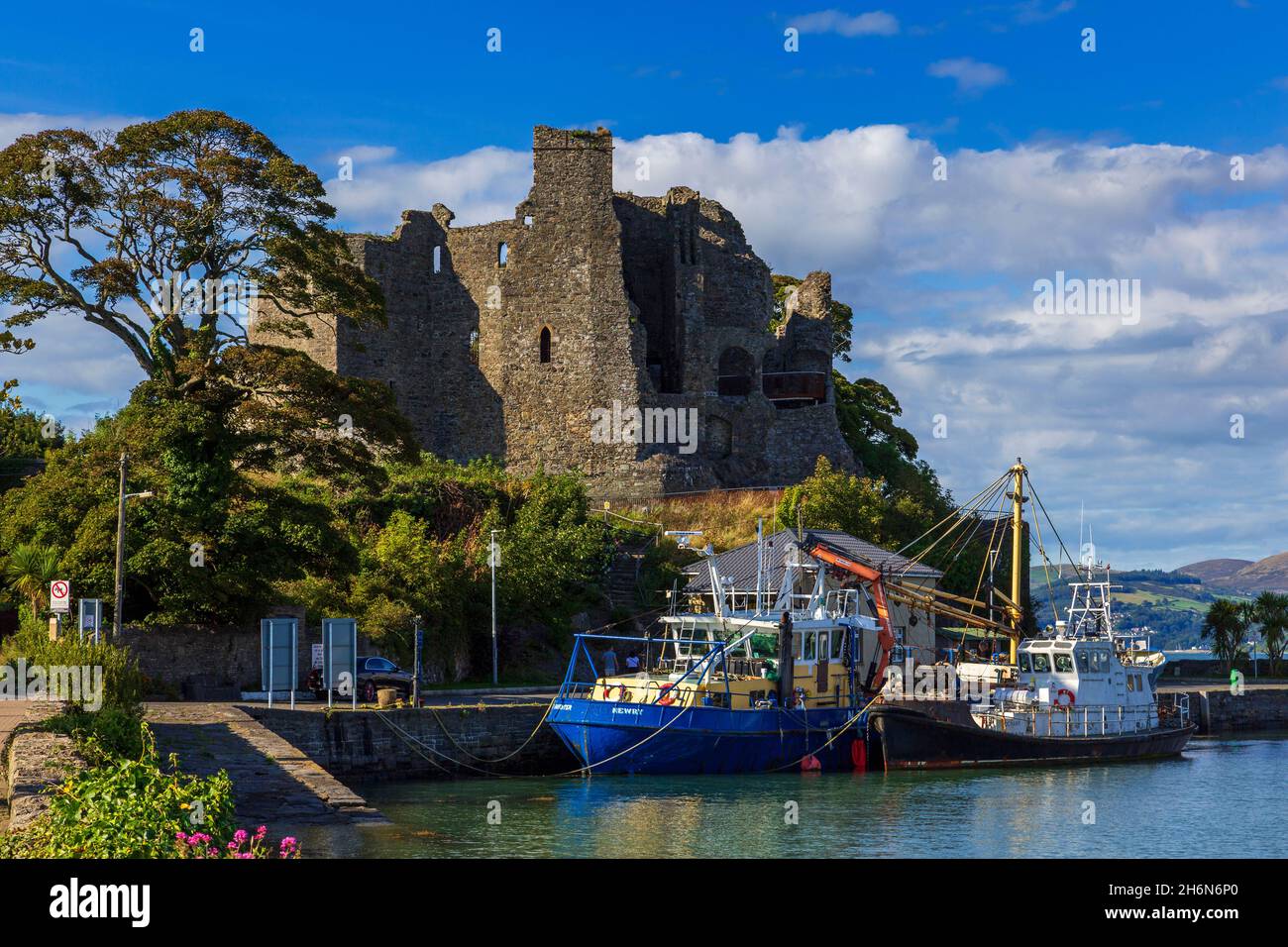 King John's Castle, Carlingford Village, County Meath, Ireland Stock ...