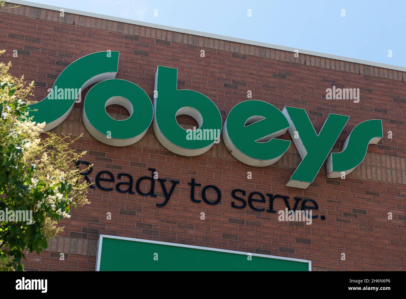 Toronto,ON, Canada - July 3, 2021: he logo and brand sign on Canadian ...