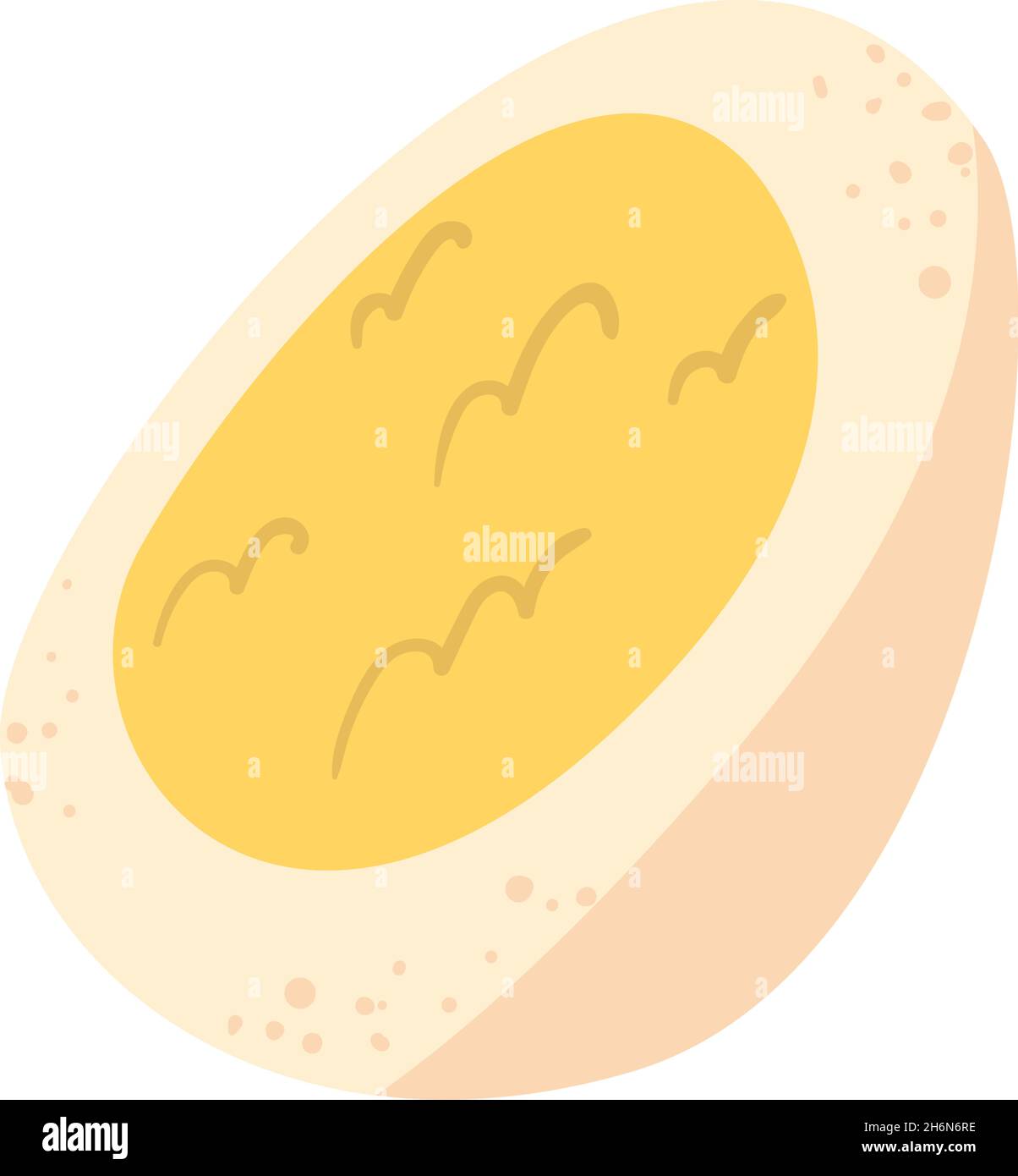 boiled egg food isolated icon Stock Vector Image & Art - Alamy