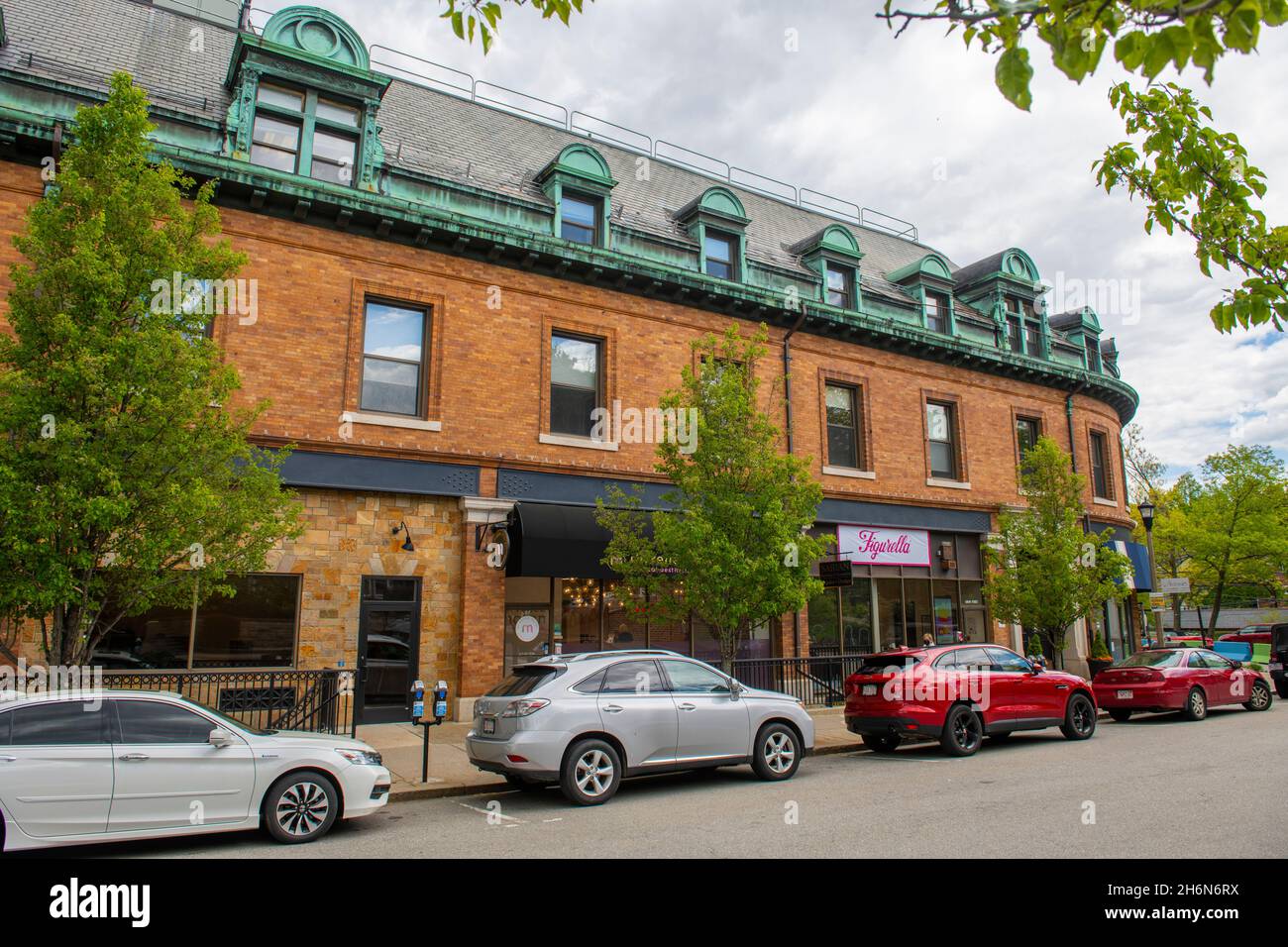 Historic commercial buildings on Herrick Street at Union Street at ...