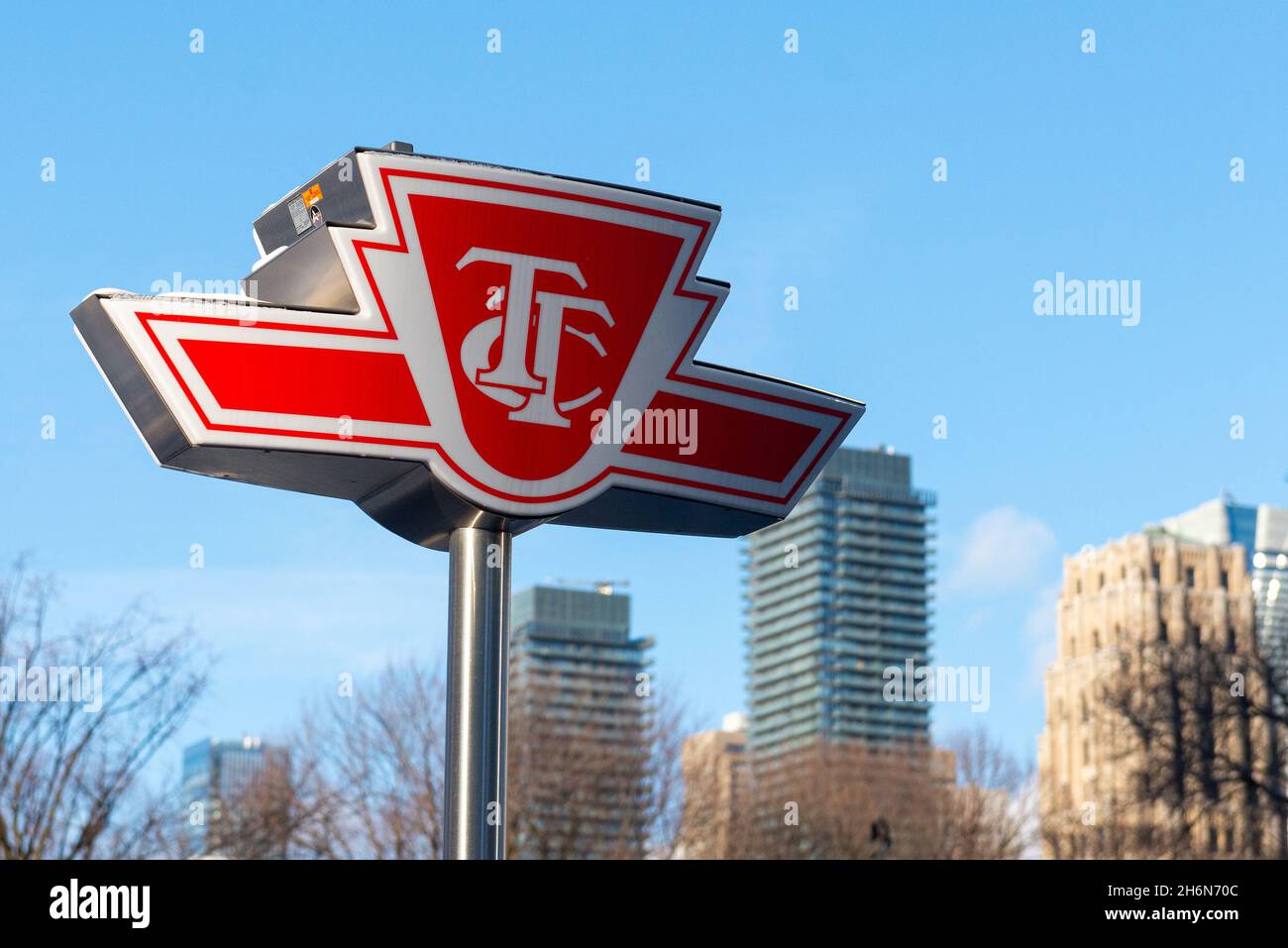 Ttc Toronto Transit Commission Sign High Resolution Stock Photography ...
