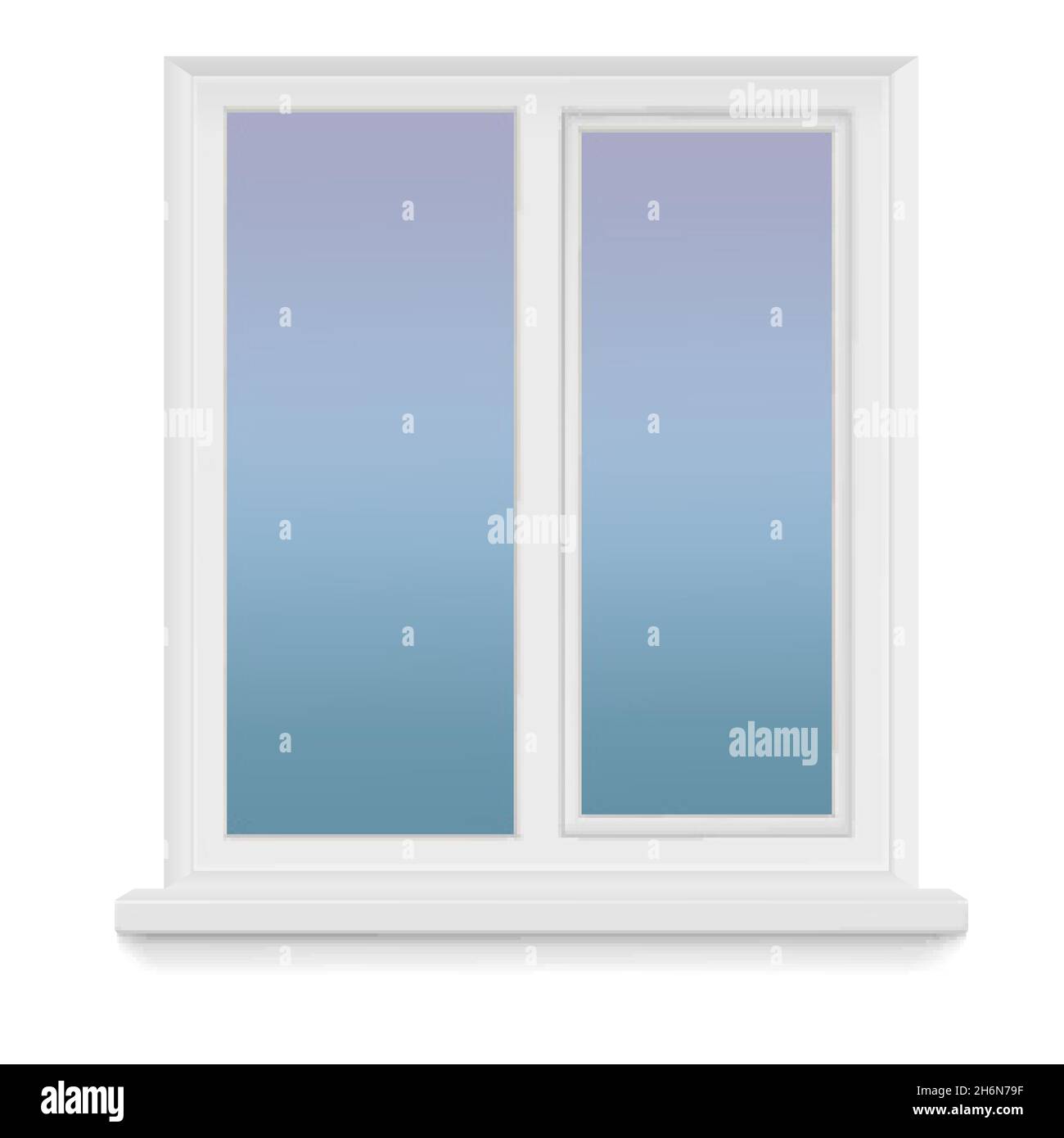 Closed, white plastic window Stock Vector Image & Art - Alamy