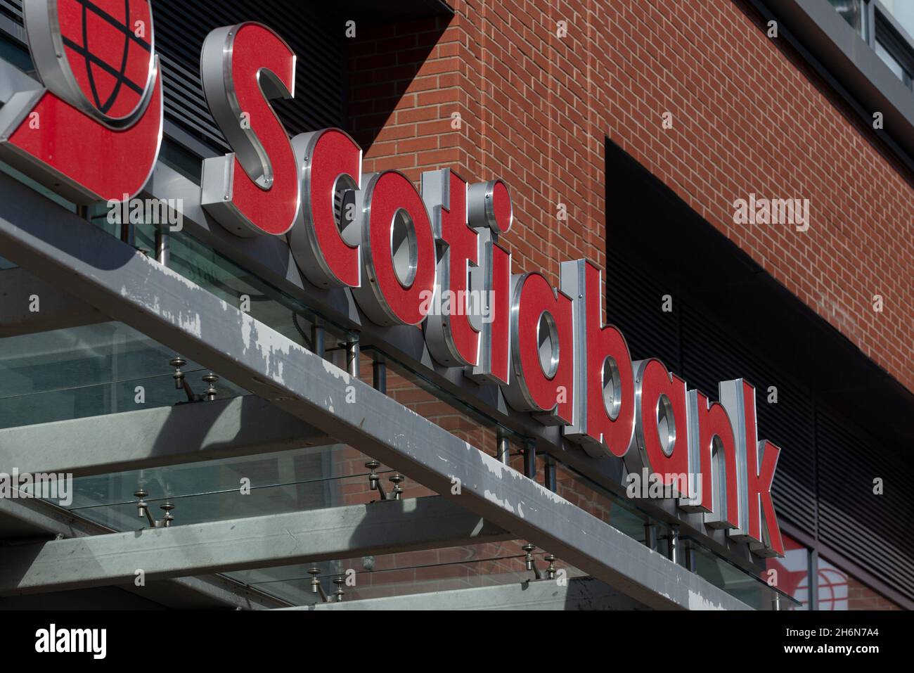 Toronto, ON, Canada - August 10, 2021: The logo and brand sign of ...