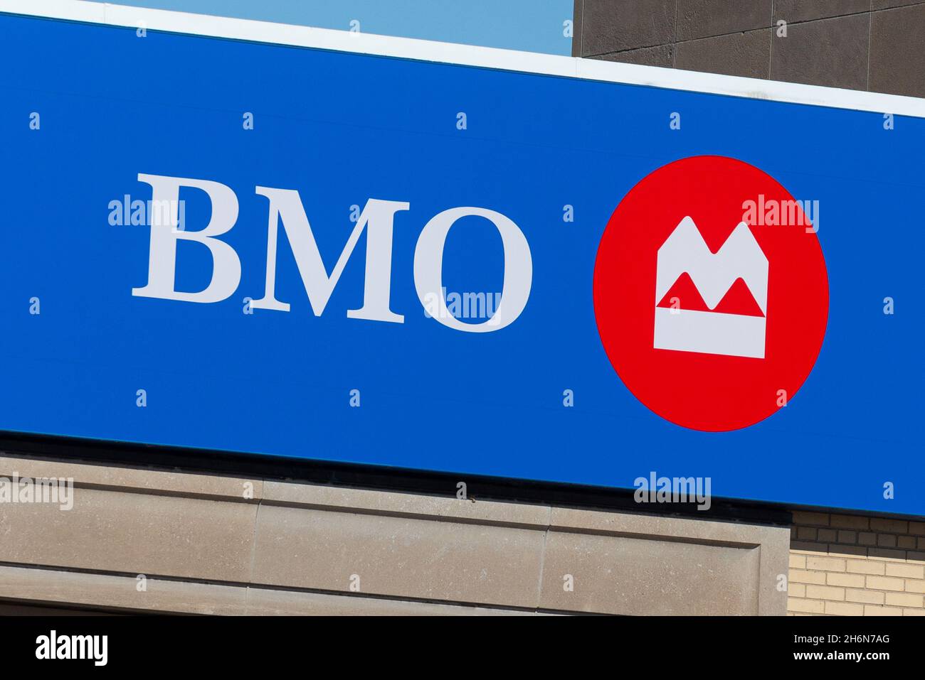 Toronto, ON, Canada - August 2, 2021: The logo and brand sign of Bank ...