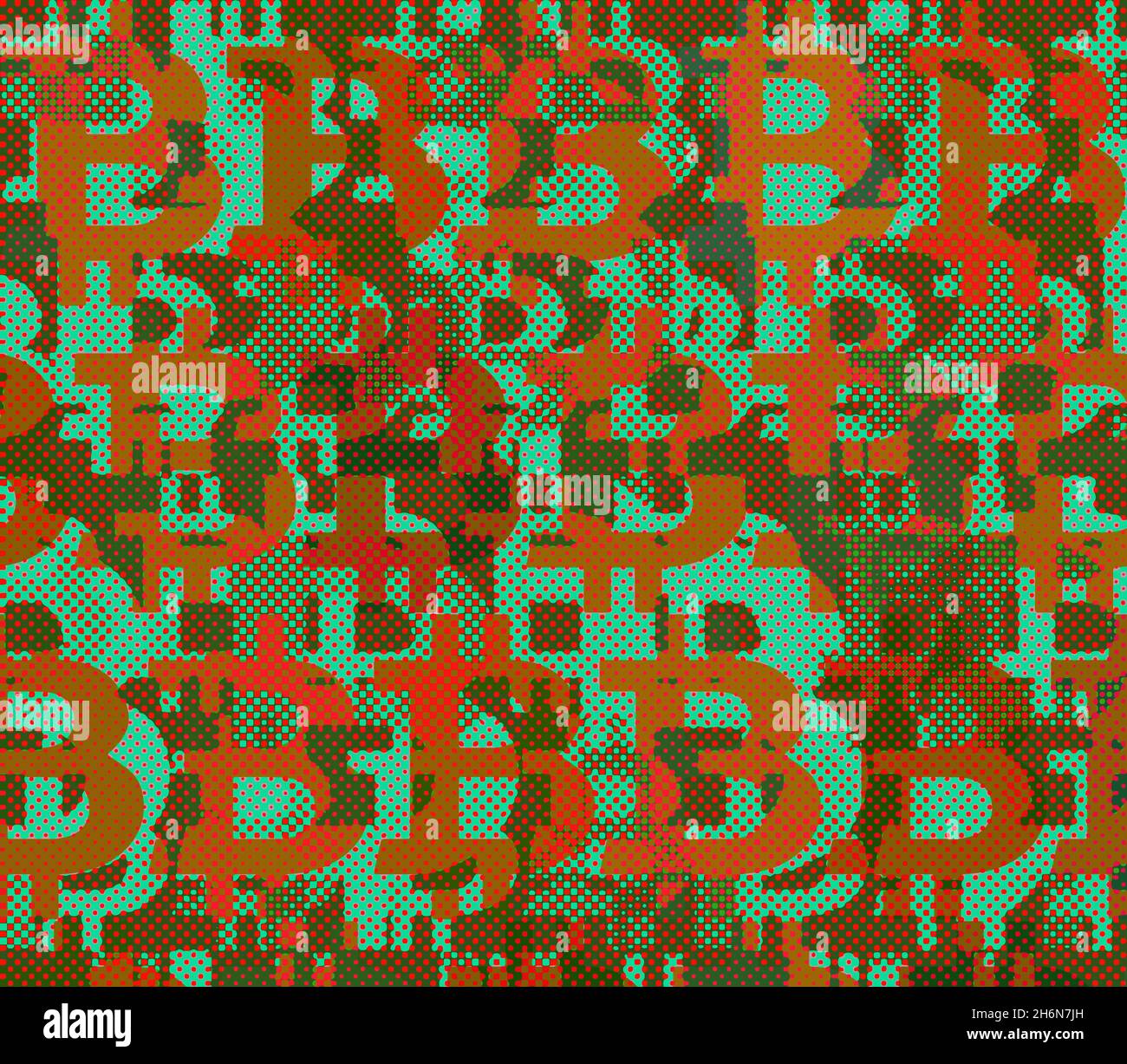 An abstract bitcoin pattern background image Stock Photo - Alamy