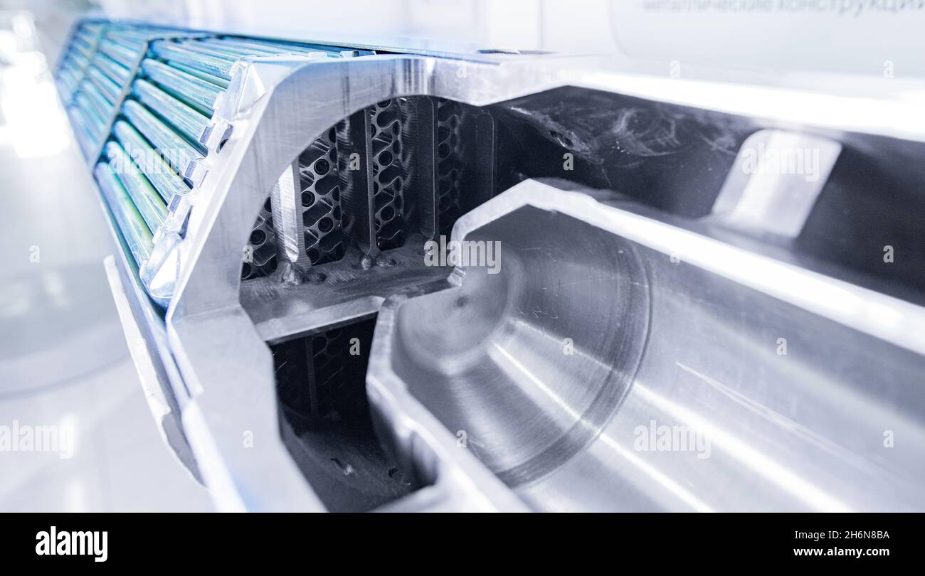 Fragment fuel uranium rod element of nuclear reactor water Stock Photo ...