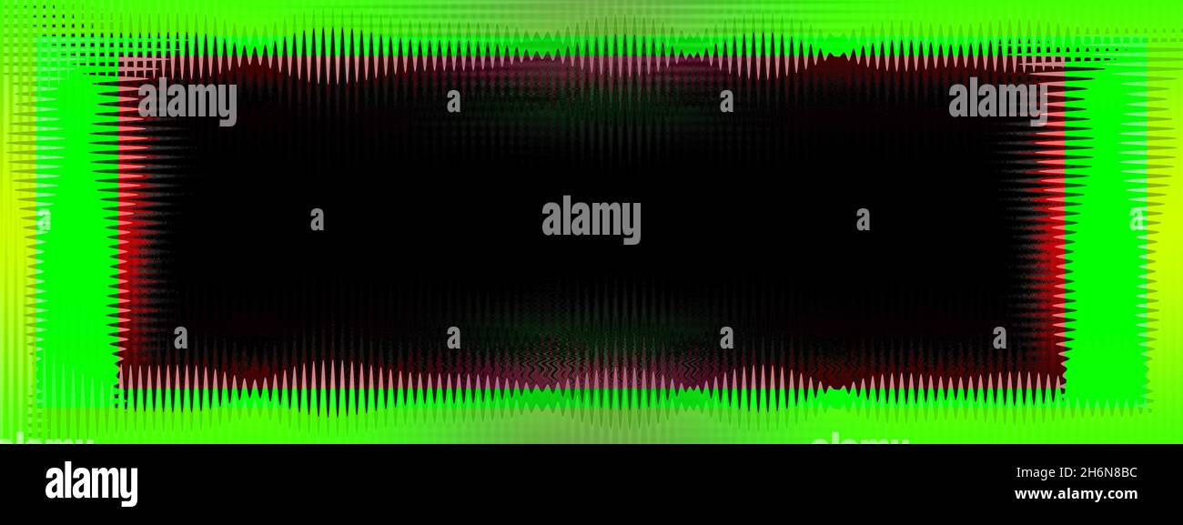 An abstract glitch art border background image Stock Photo - Alamy