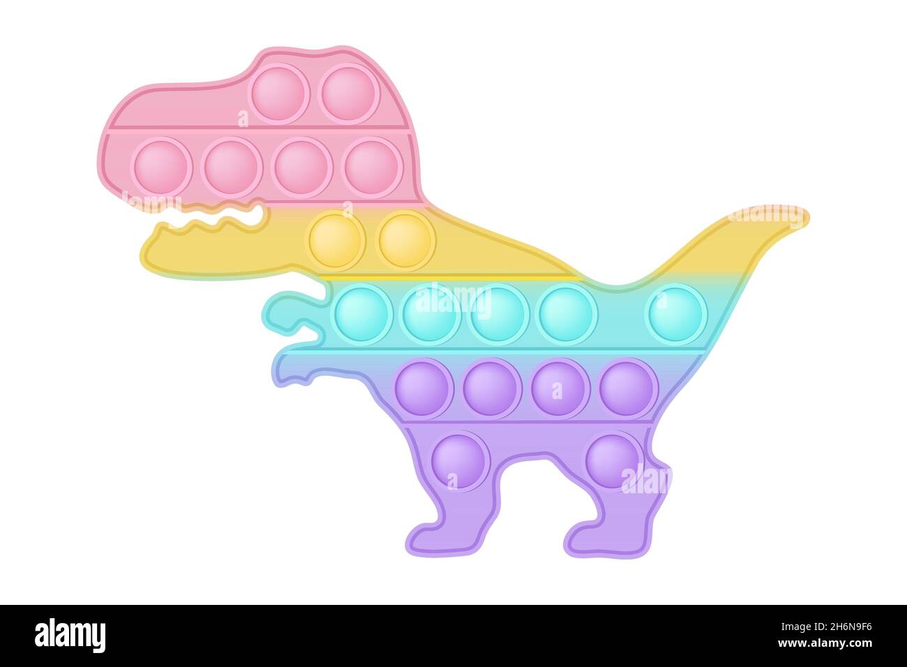Popit figure dinosaur a fashionable silicon toy for fidgets. Addictive ...
