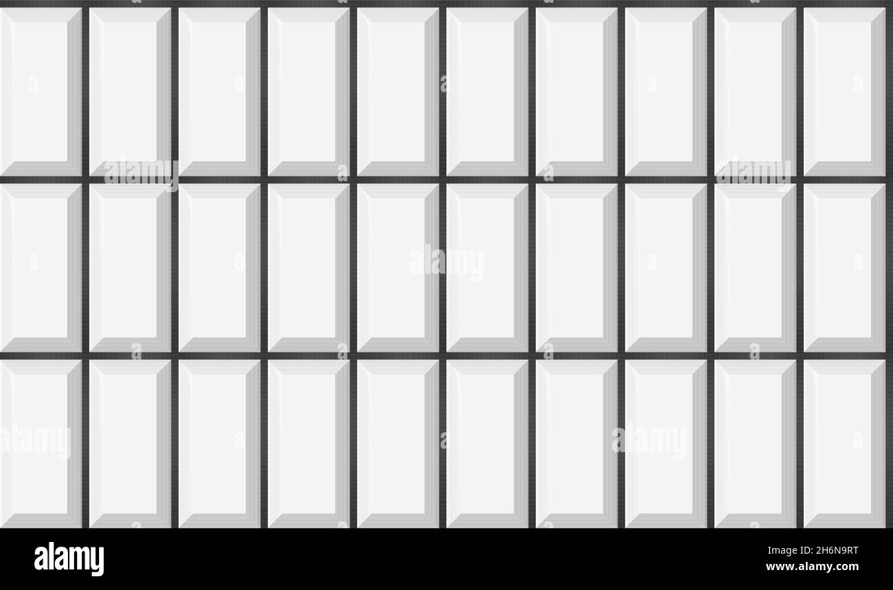 White vertical subway tile seamless pattern. Wall with brick texture ...