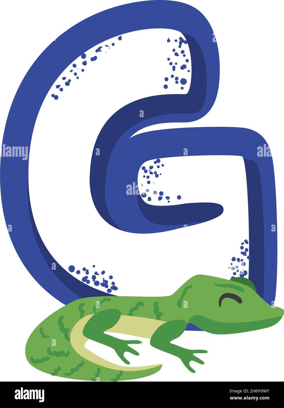 letter G with gecko over white Stock Vector Image & Art - Alamy