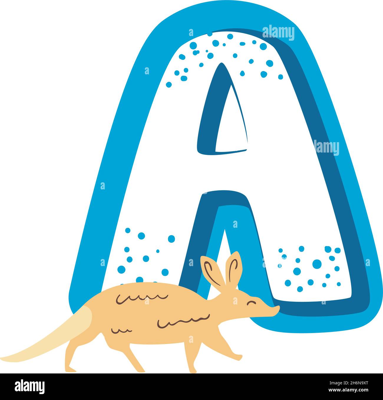 nice letter A with armadillo Stock Vector Image & Art - Alamy