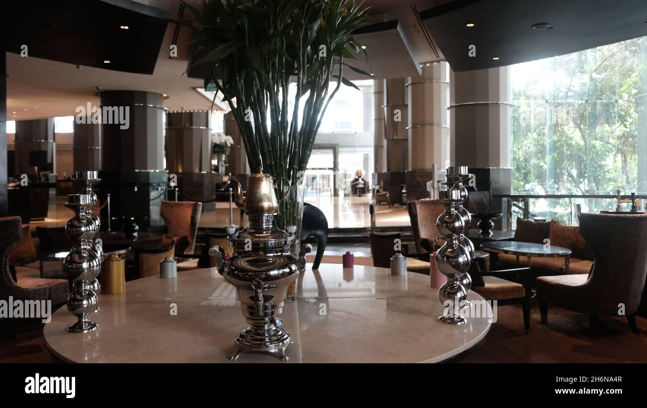 Lobby Interior InterContinental Luxury Hotel on Sukhumvit Road Bangkok ...