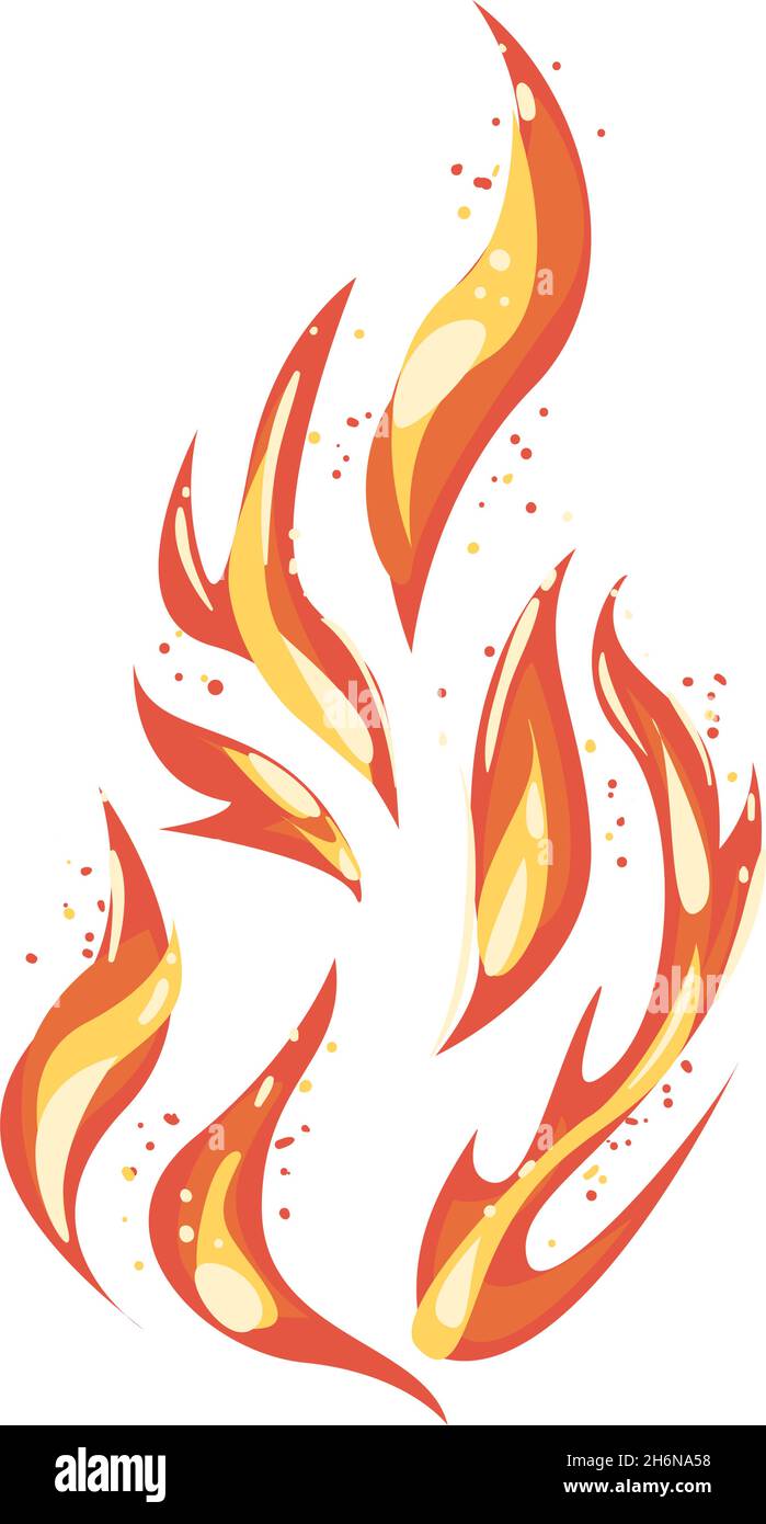pretty fire design over white Stock Vector Image & Art - Alamy