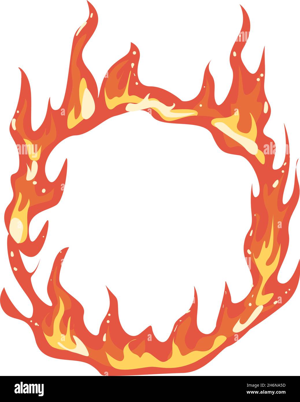 Flame over circle Stock Vector Images - Alamy