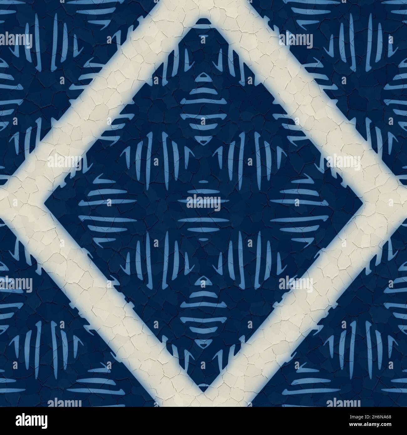 Seamless blue and white ceramic tile ornate damask pattern for surface ...