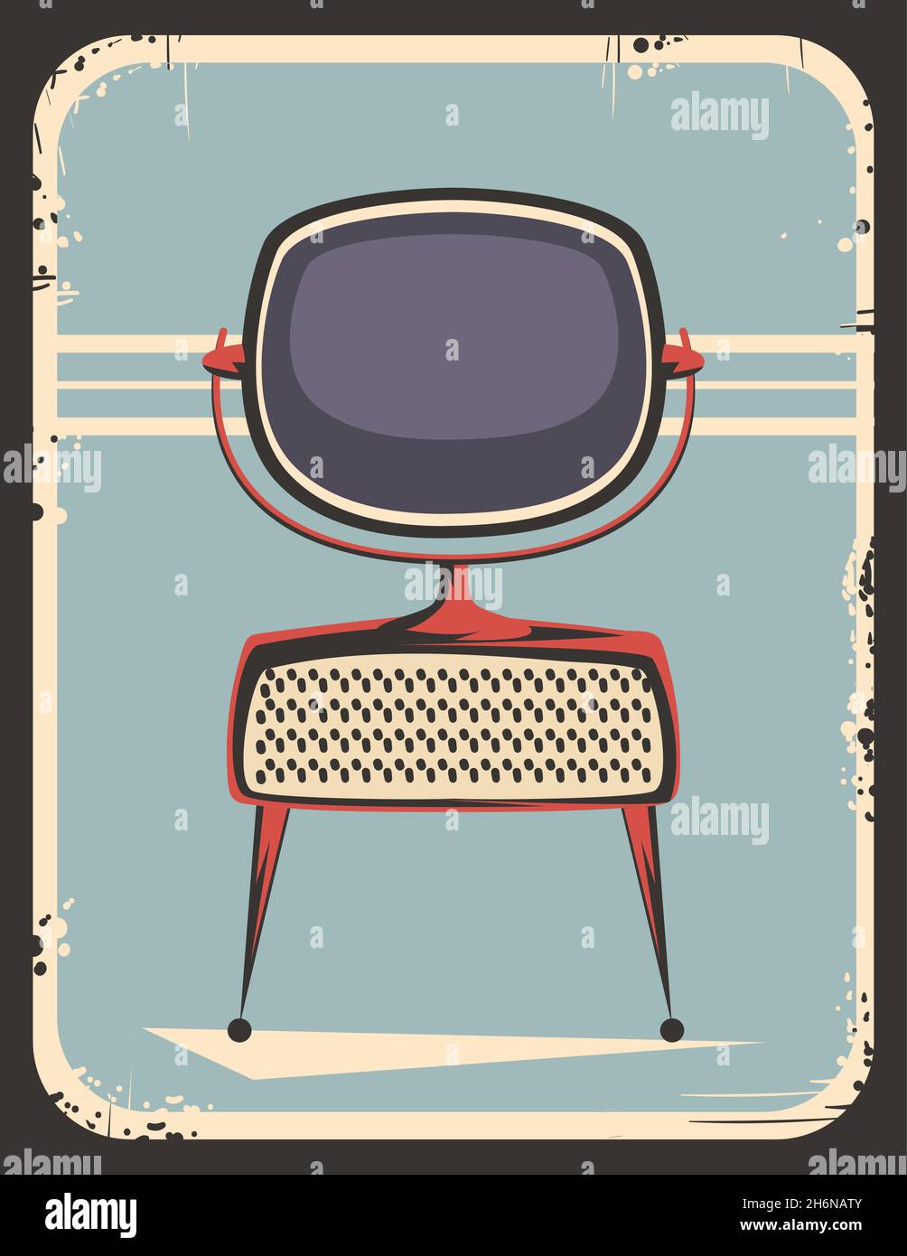 design of retro tv card Stock Vector Image & Art - Alamy
