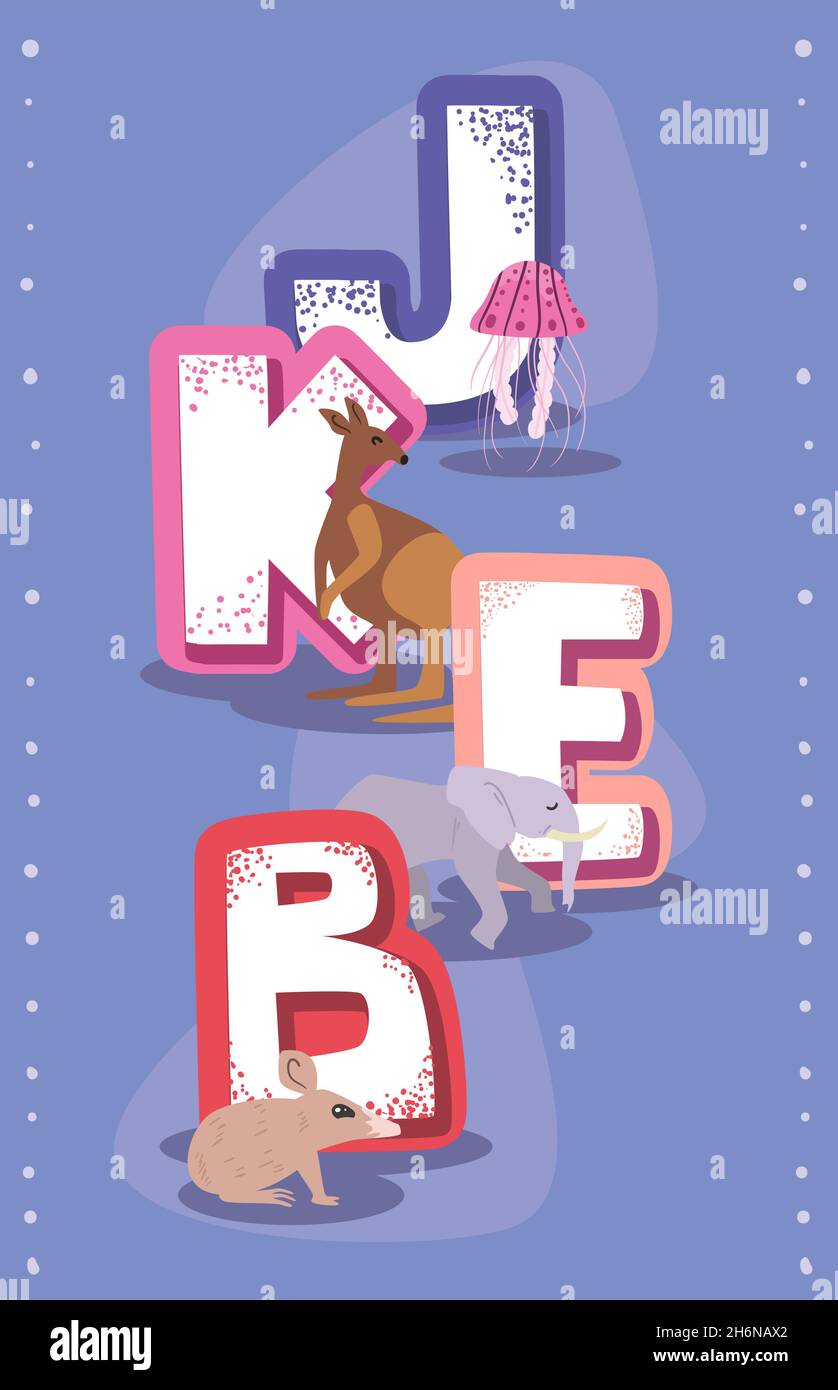 Jellyfish letters Stock Vector Images - Alamy