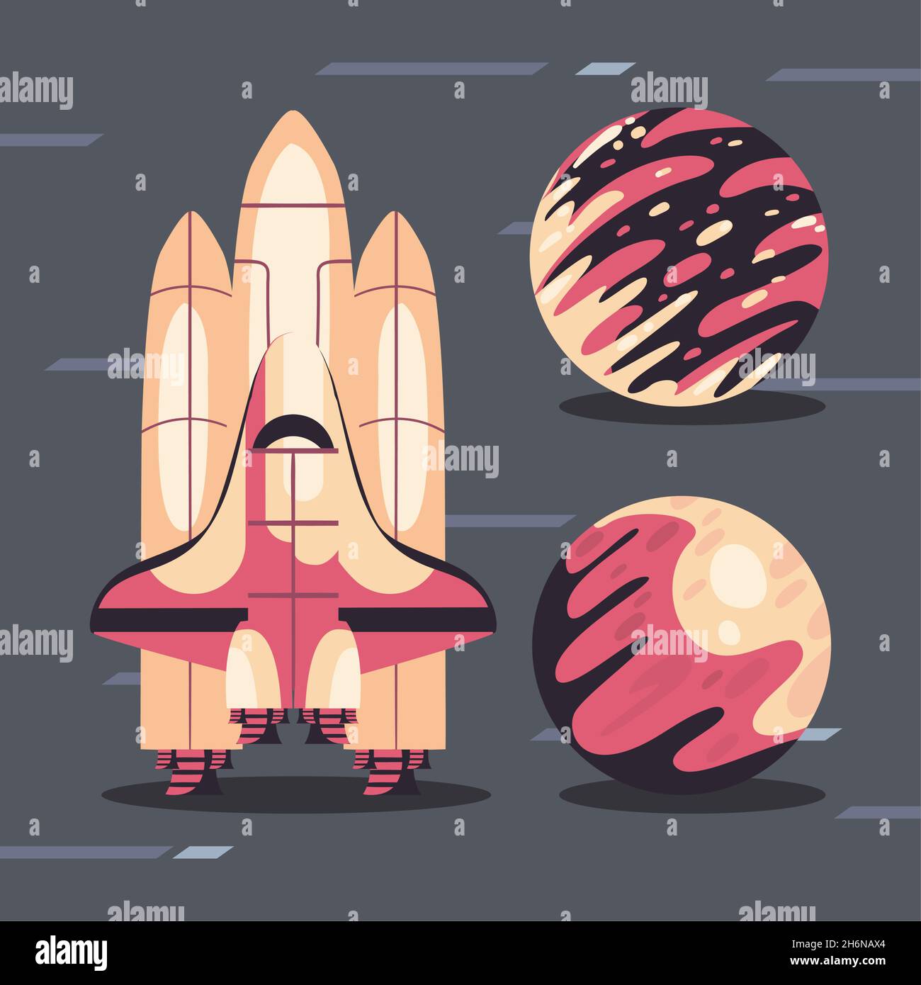 Three spacecraft Stock Vector Images - Alamy