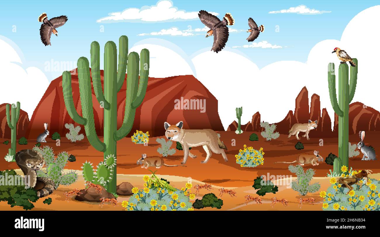 Desert Clipart With Animals
