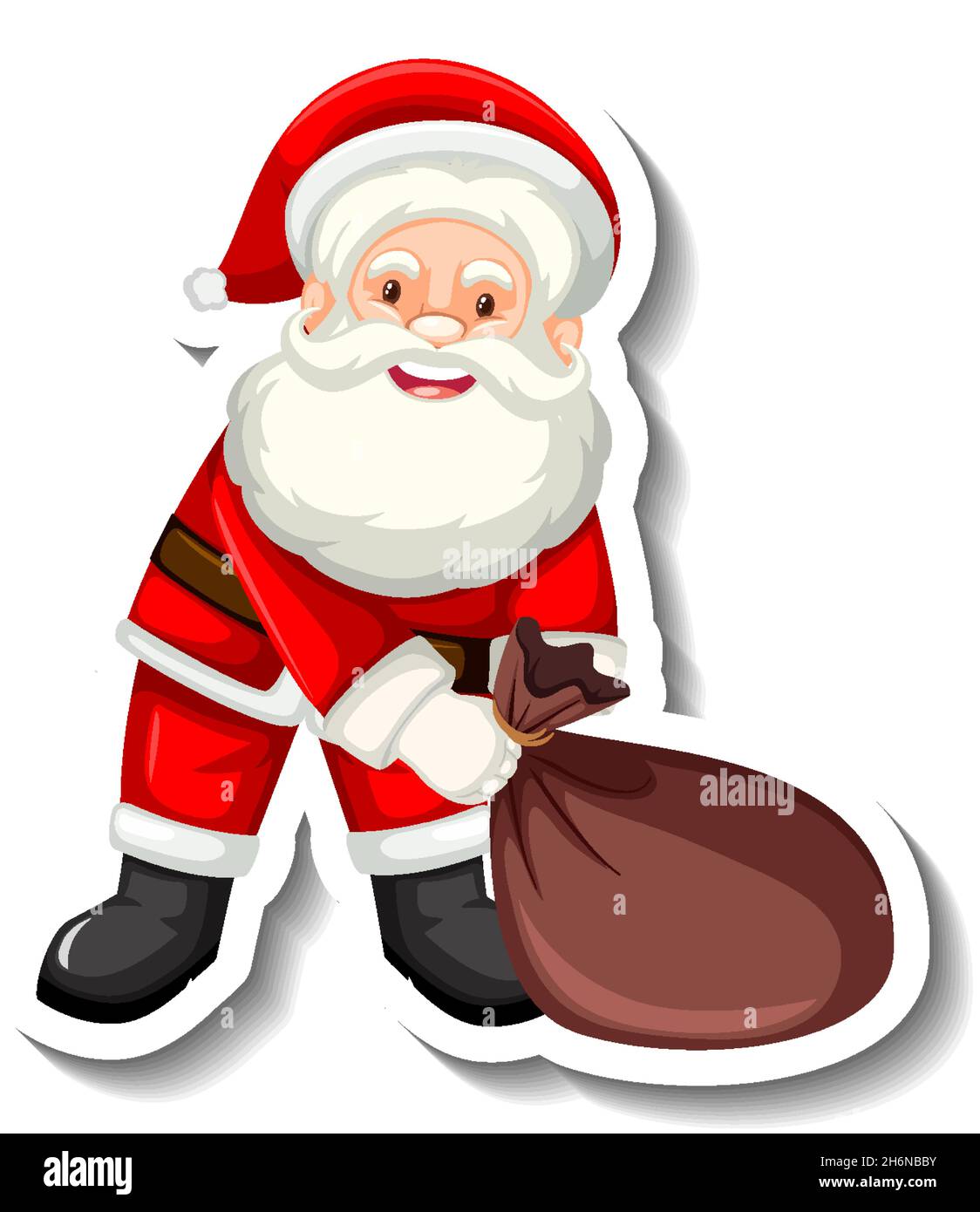 Santa Claus cartoon character illustration Stock Vector Image & Art - Alamy