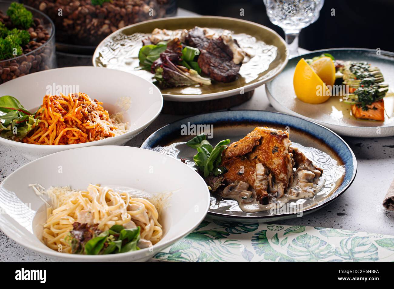 Mediterranean menu hi-res stock photography and images - Alamy