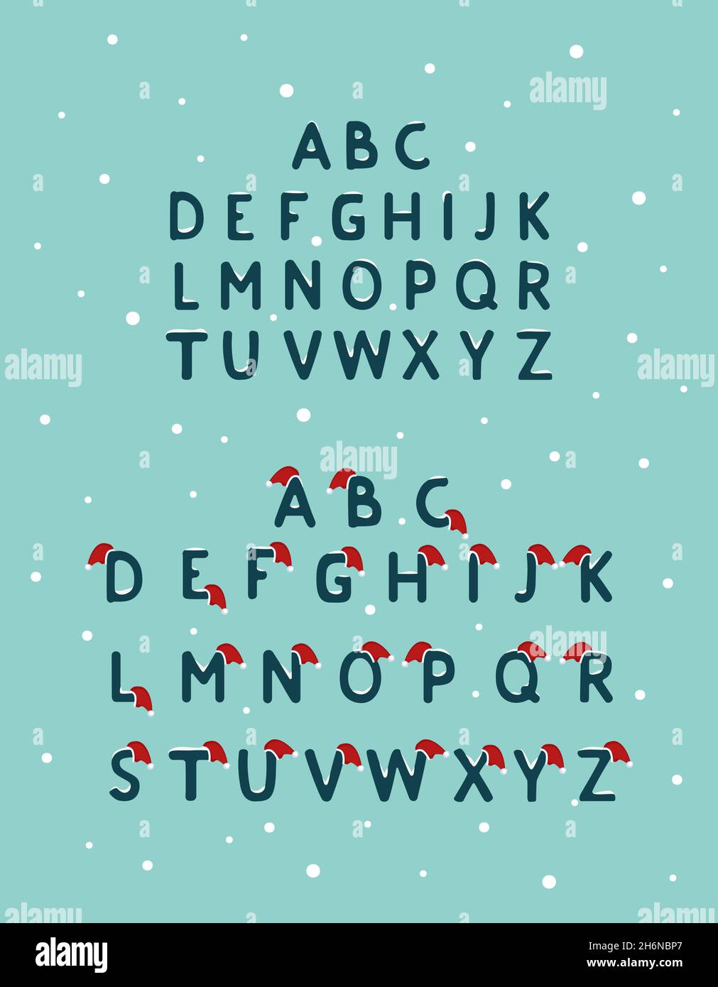 Alphabet snow hi-res stock photography and images - Alamy