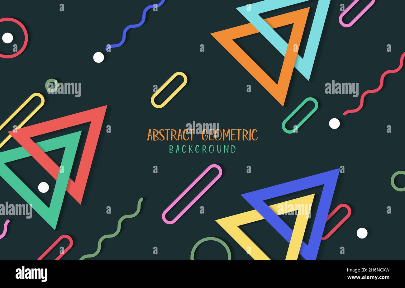 Abstract triangles pattern design of geometric style artwork template ...