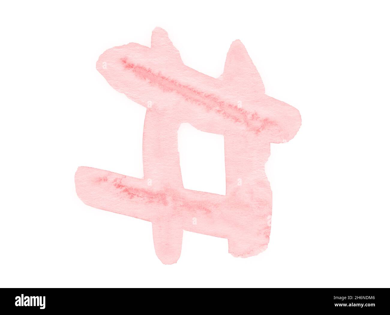 Pale pink watercolor sharp - abstract frame for design Stock Photo - Alamy