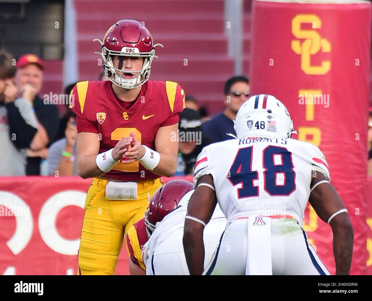 October 30 2021 Los Angeles Ca Usc Trojans Quarterback 2 Jaxson