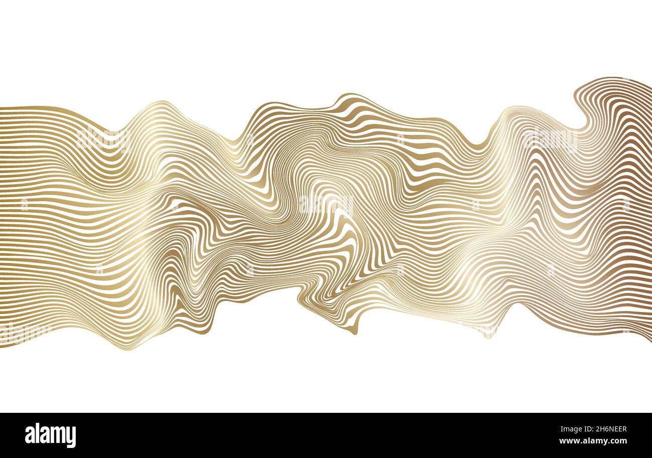 Distorted wave monochrome texture. Abstract dynamical rippled surface ...