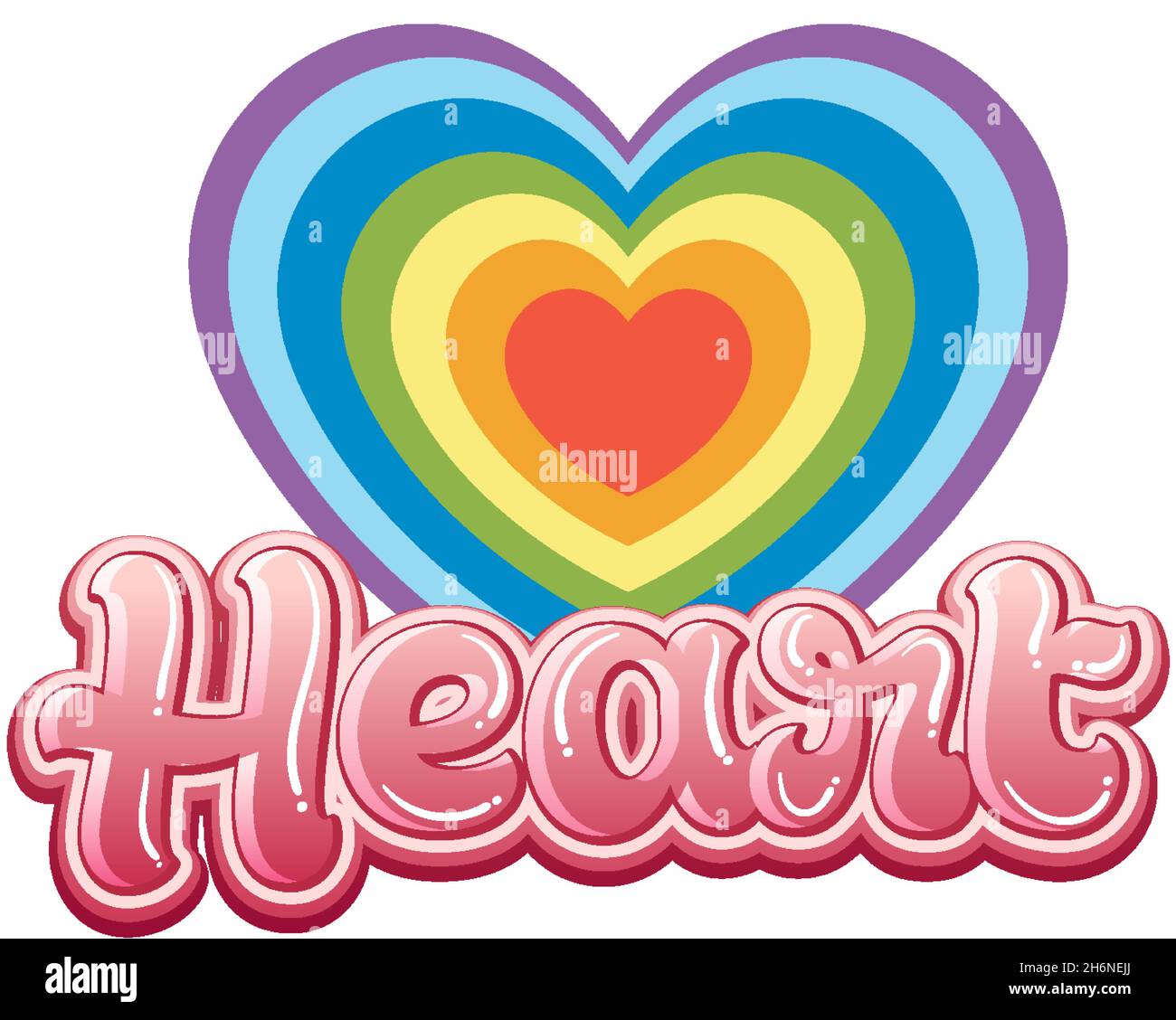 Isolated heart icon on white background illustration Stock Vector Image ...