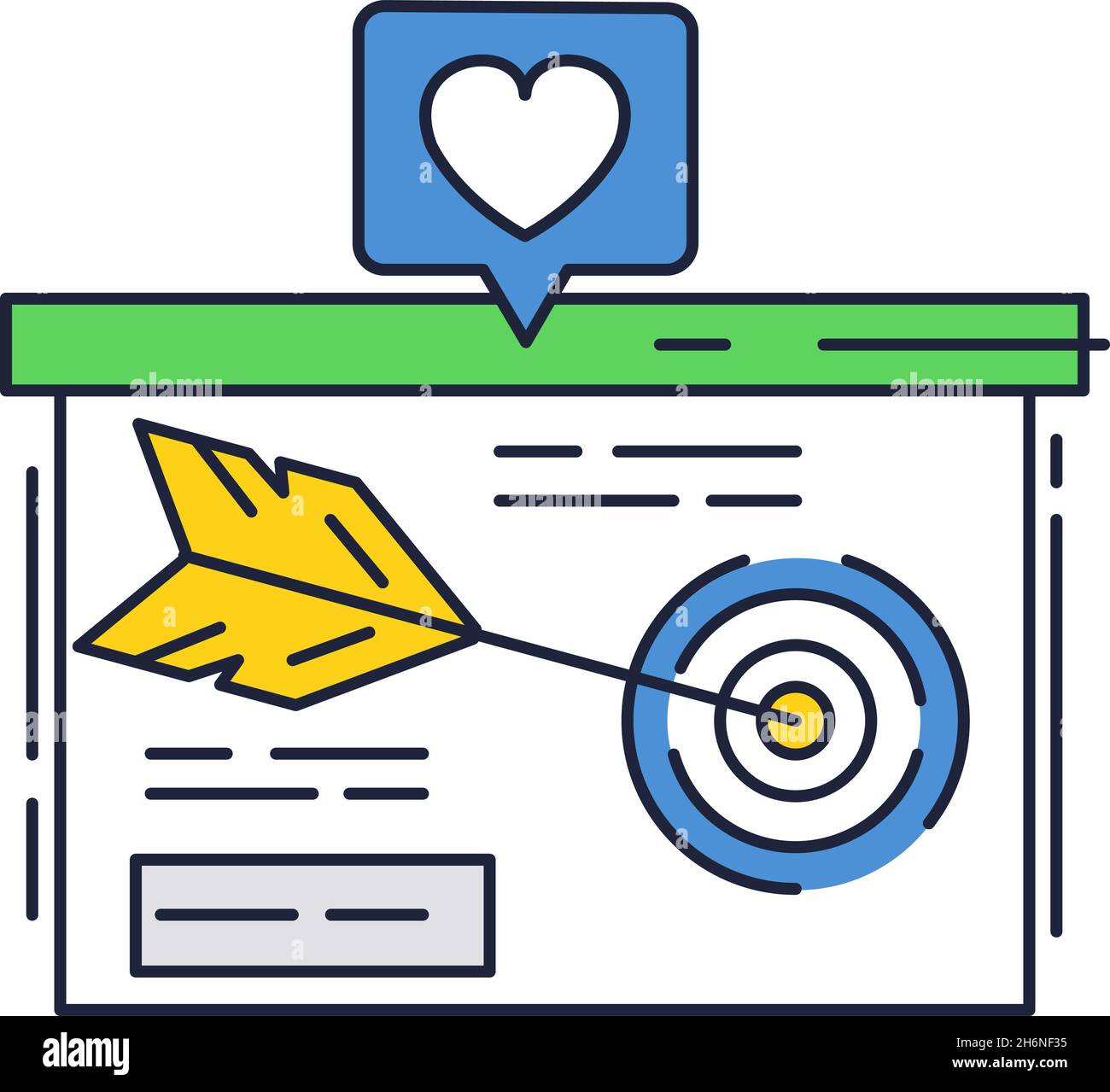 Market target strategy icon web marketing vector Stock Vector Image ...